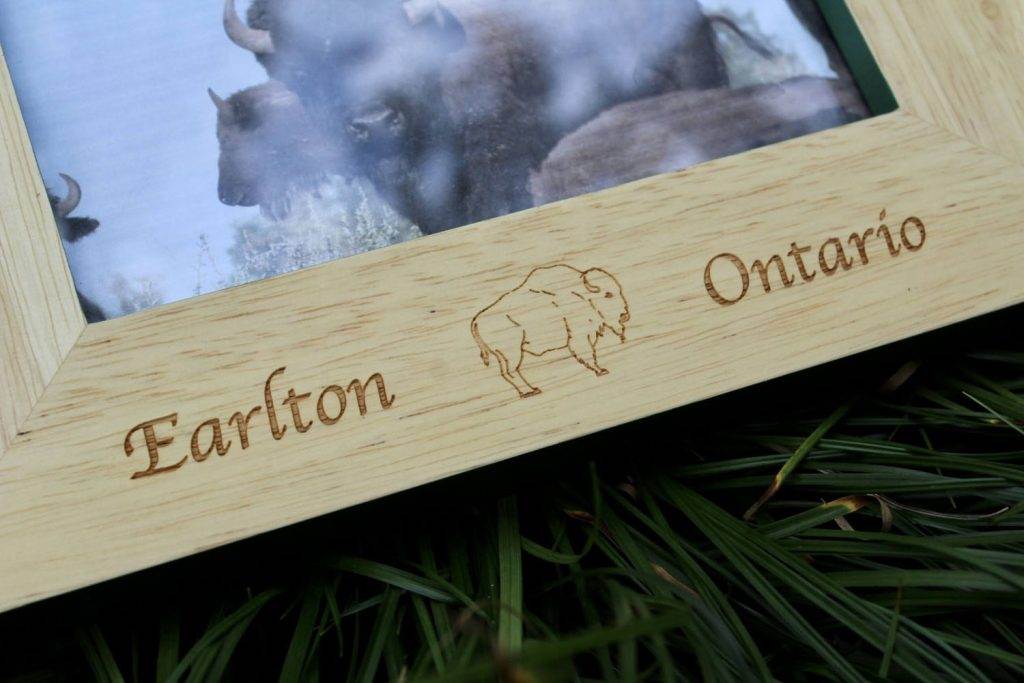 Fine Wood Bison Photo Frame - Bison du Nord