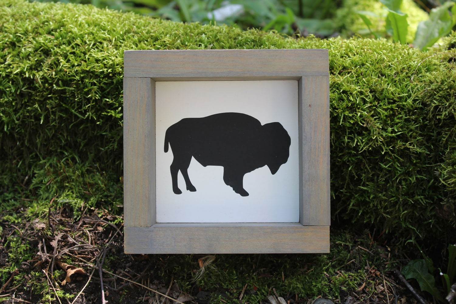 Stand alone bison shelf sign - Gifts and souvenirs - Bison du Nord